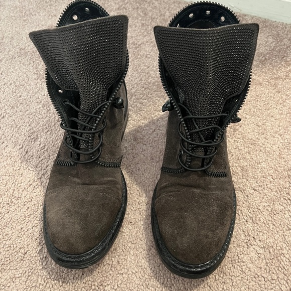 275 Central | Shoes | Suede Combat Boots | Poshmark